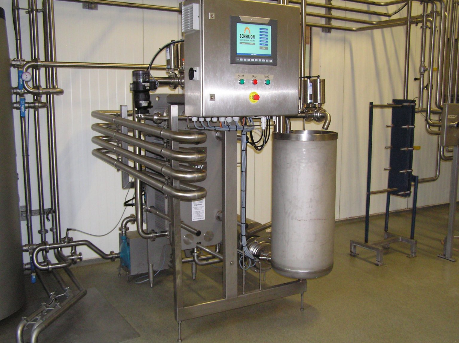 Flow pasteurizer - Scherjon Dairy Equipment